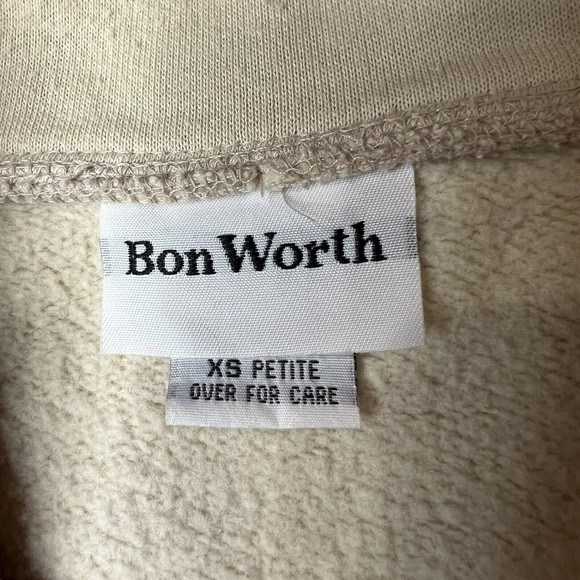 BonWorth | Sweaters | Vintage Bon Worth Womens Xs Petite Zip Up Grandma ...